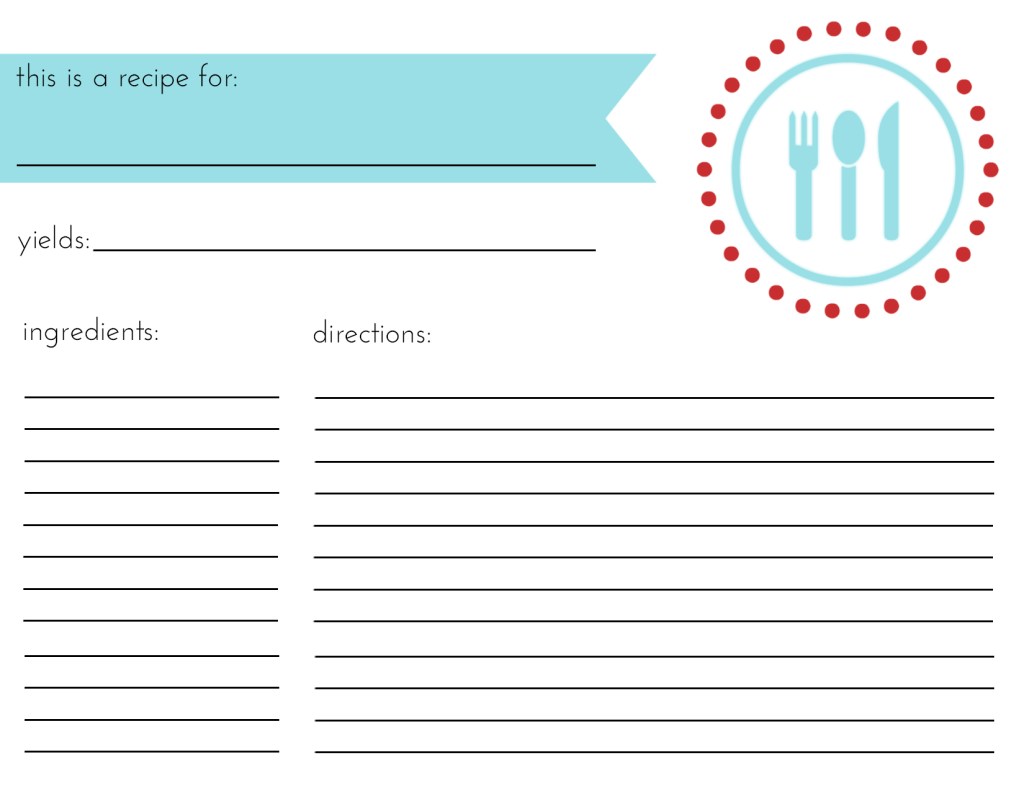 how to organize your recipes + free printables – R E F U R B I S H E D