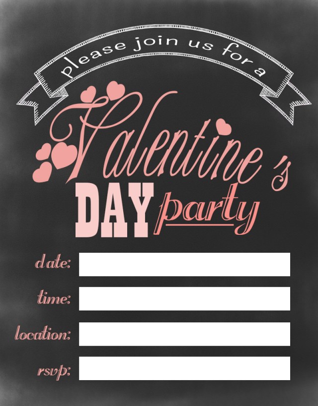 valentine’s day invitations {free printables} – R E F U R B I S H E D