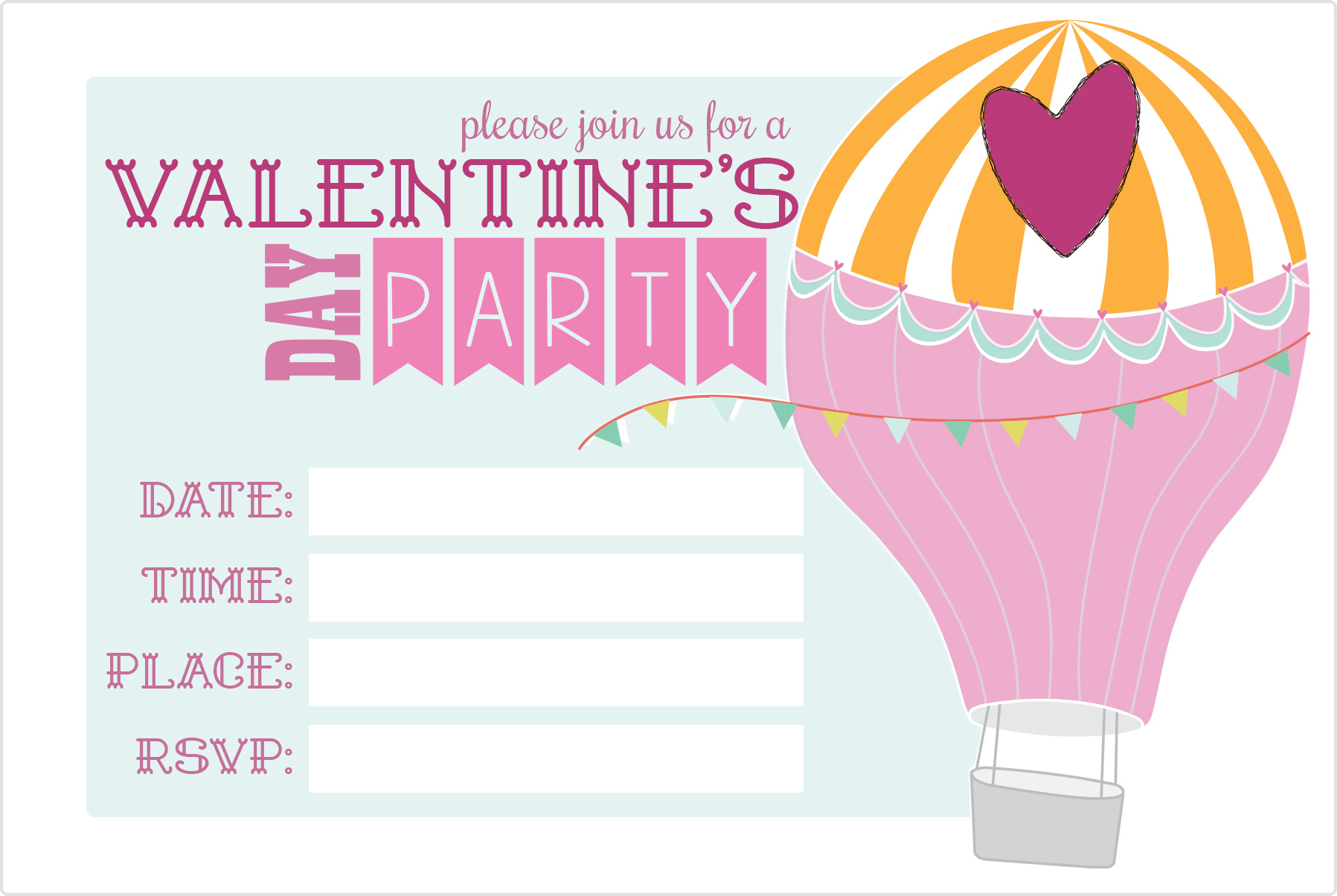 valentine’s day invitations {free printables} – R E F U R B I S H E D