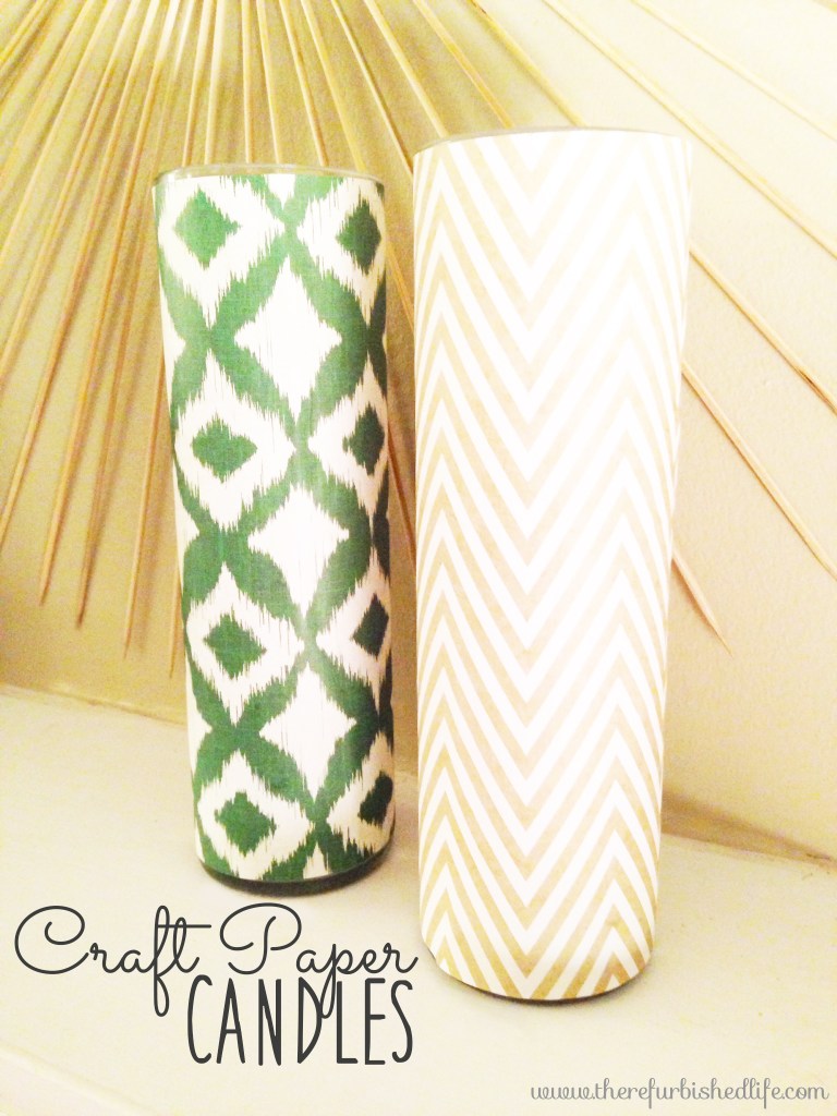 diy craft paper candles – R E F U R B I S H E D